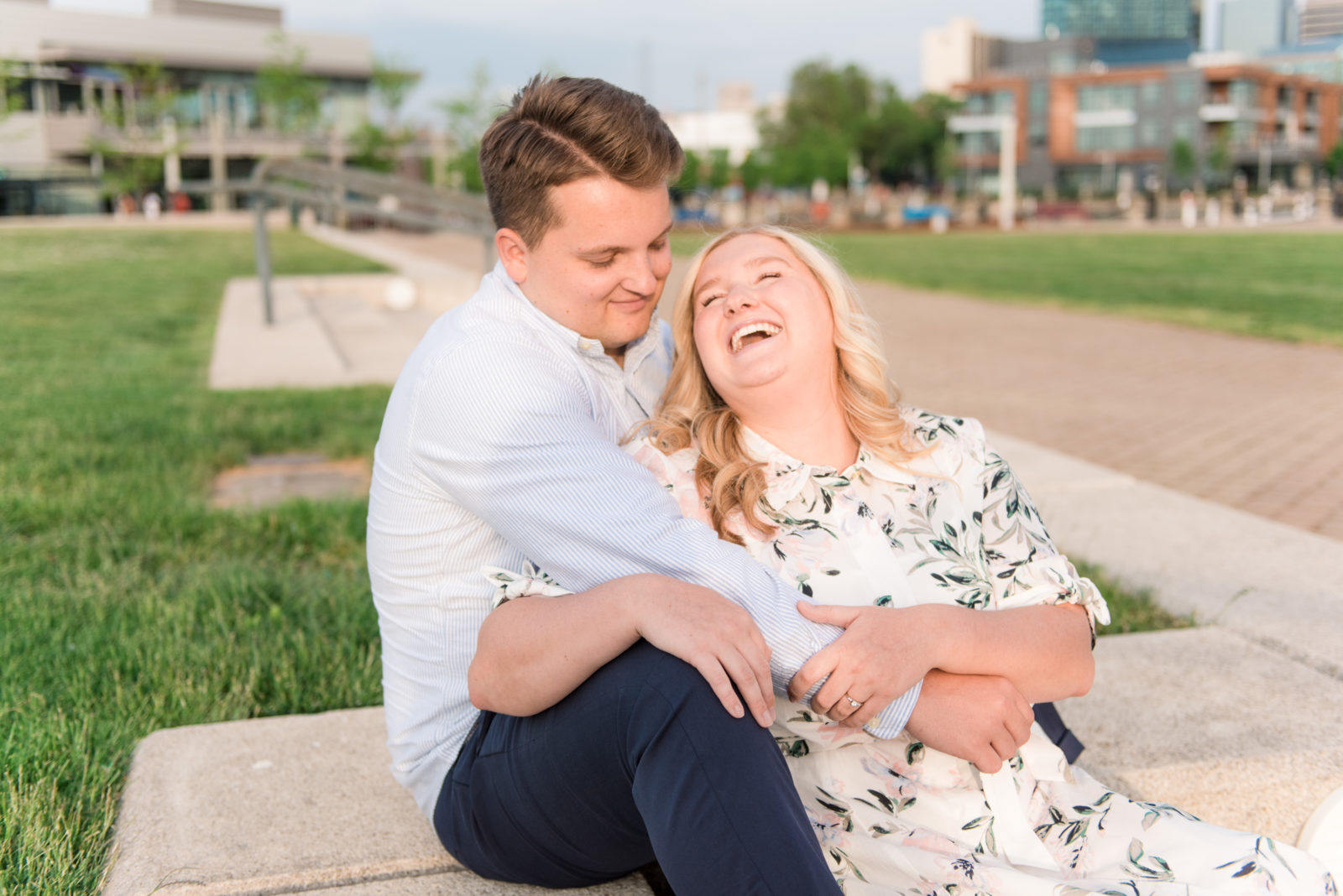 Voinovich Bicentennial Park Engagement Session | Allison + Solomon ...